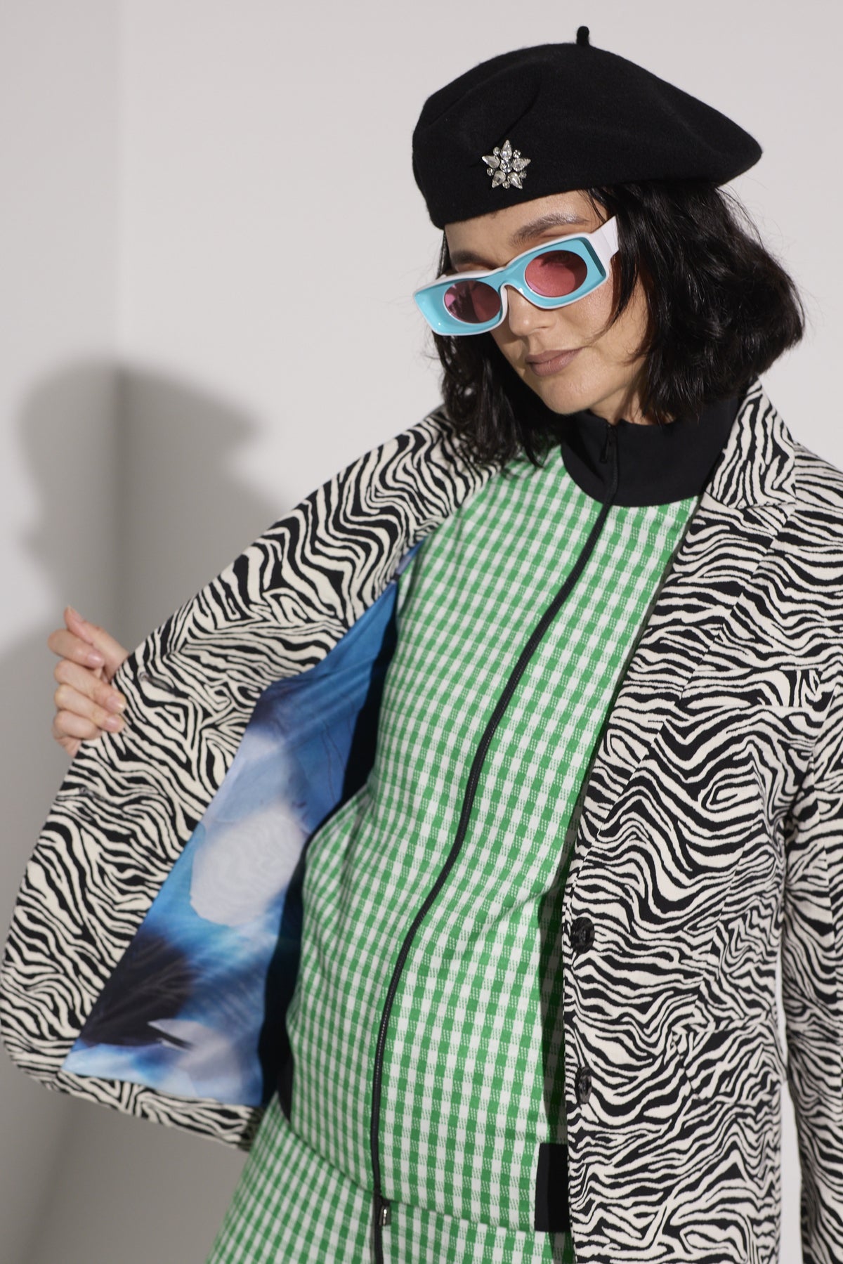 WORLD Wool Beret - Black - Dry Clean Only